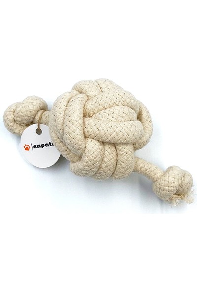 Enpatili Köpek Diş Ipi Halat Top Isırma Çekme Oyuncağı