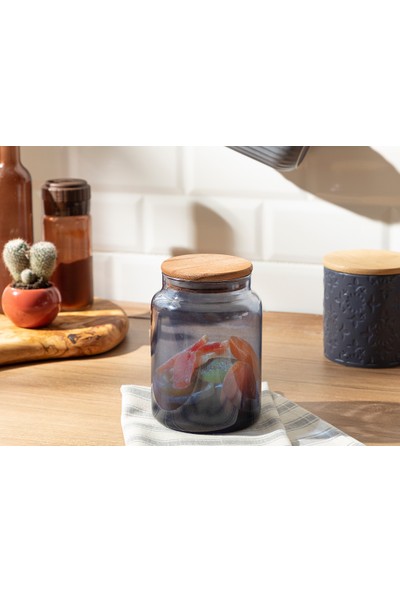 English Home Creative Cam Büyük Baharatlık 890 ml Lacivert