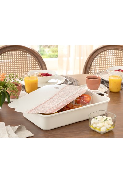 English Home Butterfly Dream Melamin Kapaklı Kahvaltılık 40X20 cm Beyaz - Pembe English Home Butterfly Dream Melamin Kapaklı Kahvaltılık 40X20 cm Beyaz - Pembe