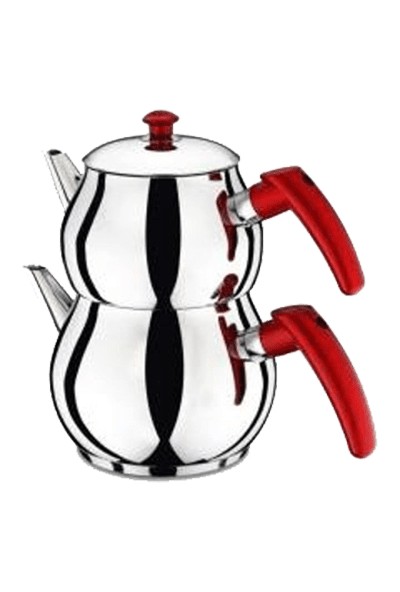 Göksan Mutfak Çelik Çaydan Çaydanlık Kendinde Süzgeçli Göksan Mutfak Çelik Çaydan Çaydanlık Kendinde Süzgeçli