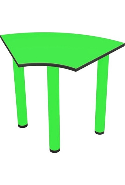 Woody Life Oval Trapez Çocuk Odası Anaokulu Kreş Masa 90X60CM (Metal Ayaklı)