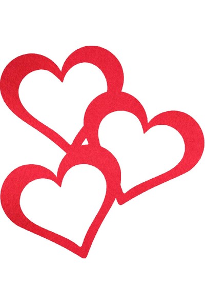 Lora Davet Keçe Yılbaşı Süsleri - Kırmızı 16080