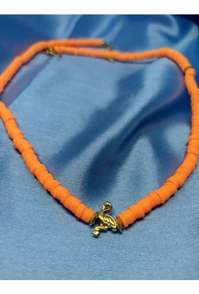 Mavi Çerçi Flamingo Figürlü Kavun Içi Fimo Kolye (4 Mm) Mavi Çerçi Mavi Çerçi Flamingo Figürlü Kavun Içi Fimo Kolye (4 Mm) Mavi Çerçi