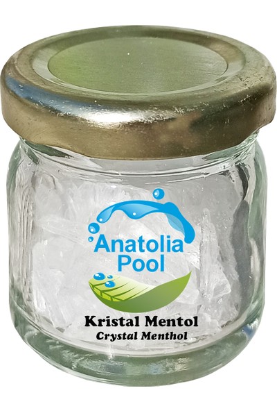 Anatolia Pool Sauna Buhar Esansı Mentol Kristal 10 Gram ( Sauna Essence Menthol Crystal )