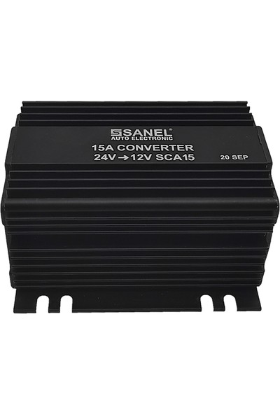 Sanel Konvertör 15 Amper 24V 12V Voltaj Düşürücü SCA15 Sanel Konvertör 15 Amper 24V 12V Voltaj Düşürücü SCA15