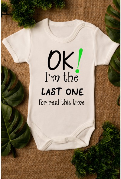 Overoz Ekru Bebek Last One Baskılı Çıtçıtlı Body 5021 Overoz Ekru Bebek Last One Baskılı Çıtçıtlı Body 5021