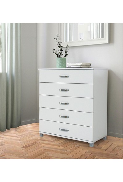 Mobilya Sarayı Geniş 5 Çekmeceli Şifonyer