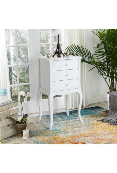 Mobilya Sarayı Lüks 3 Çekmeceli Komodin