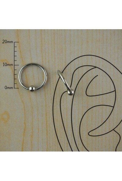 Takıconcept Titanyum Tam Halka Kıkırdak Tragus Piercing 10 mm Takıconcept Titanyum Tam Halka Kıkırdak Tragus Piercing 10 mm