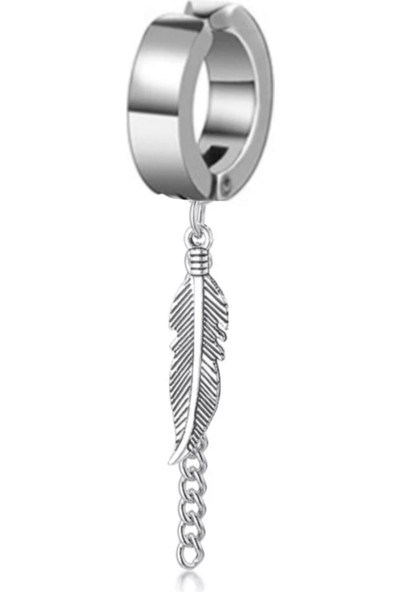 Takıconcept Kpop Jungkook Deliksiz Sıkıştırma Sallantılı Kartal Tüyü Küpe