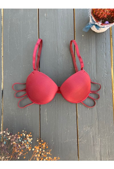 Arensa Bordo Dolgulu Elegant Soft Tekli Sütyen