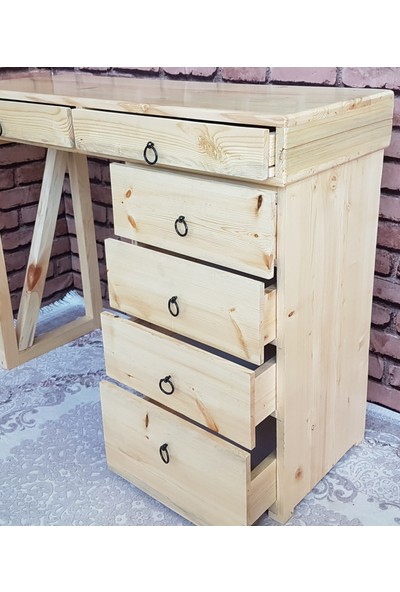 Kayseri Masif Çam Makyaj Masası