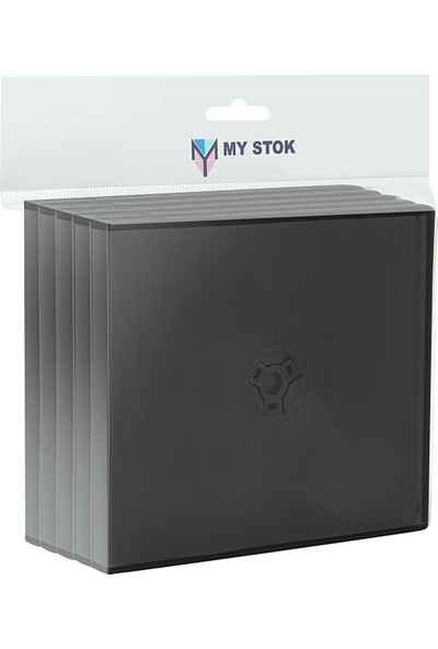 Mystore Mystok 2 Bölmeli Boş CD DVD Kutusu 5'li Paket Mystore Mystok 2 Bölmeli Boş CD DVD Kutusu 5'li Paket
