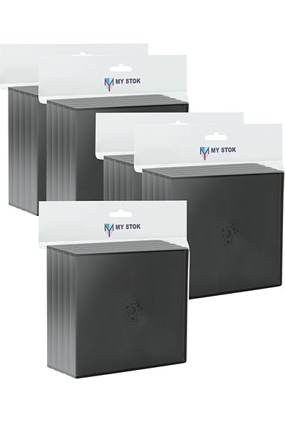 Mystore Mystok 2 Bölmeli Boş CD DVD Kutusu 25'li Paket Mystore Mystok 2 Bölmeli Boş CD DVD Kutusu 25'li Paket