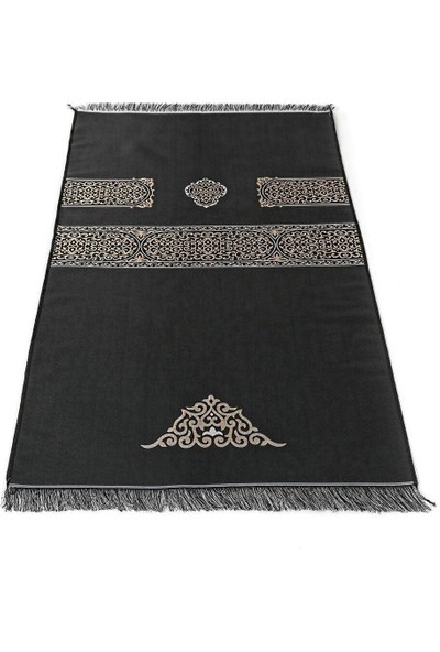 Hediyelik Ince Kabe Duvarı Seccade Siyah Hediyelik Ince Kabe Duvarı Seccade Siyah