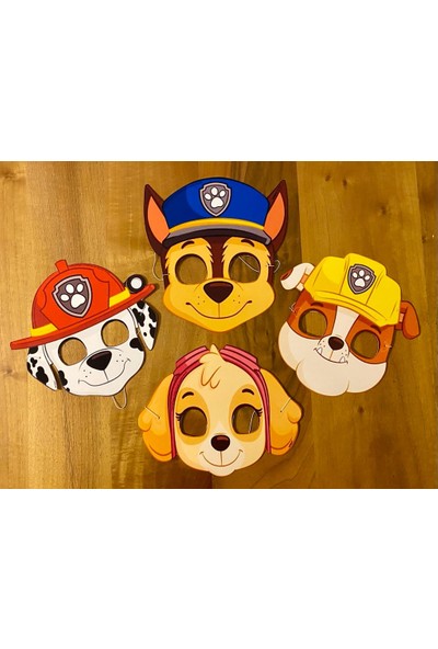 Okart Tasarım Paw Patrol Maske (4 Adet)