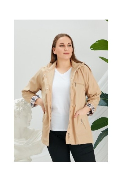 Miss Büyük Beden Trençkot