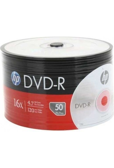 Hp DME00070-3 Spn 16X 4.7gb DVD-R Yazılabilir DVD 50'li Hp DME00070-3 Spn 16X 4.7gb DVD-R Yazılabilir DVD 50'li