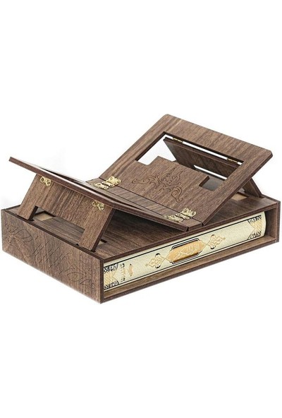 Kuran Sepeti Masaüstü Ahşap Rahle Kuranı Kerim Kabı Kuran Sepeti Masaüstü Ahşap Rahle Kuranı Kerim Kabı