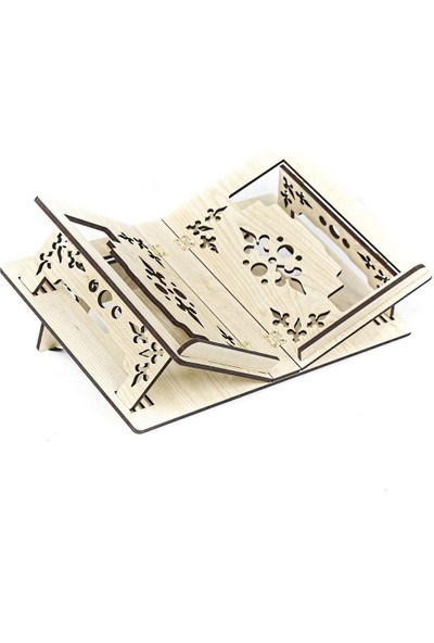 Kuran Sepeti Masaüstü Ahşap Kelebek Rahle Mdf Krem Kuran Sepeti Masaüstü Ahşap Kelebek Rahle Mdf Krem