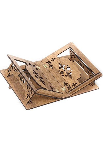 Kuran Sepeti Masaüstü Ahşap Kelebek Rahle Mdf Açık Kahve Kuran Sepeti Masaüstü Ahşap Kelebek Rahle Mdf Açık Kahve