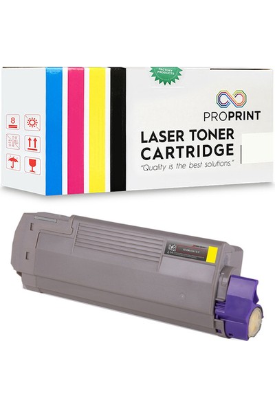 Proprint Oki ES7470-45396213 Sarı Muadil Toner- ES7480