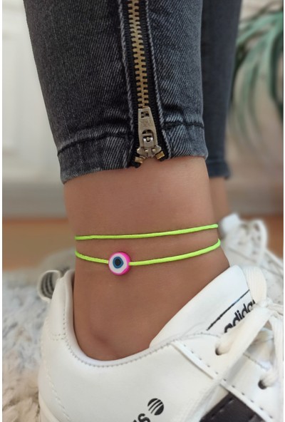 ÇLK Accessories Asansörlü Nazar Boncuk İp Halhal