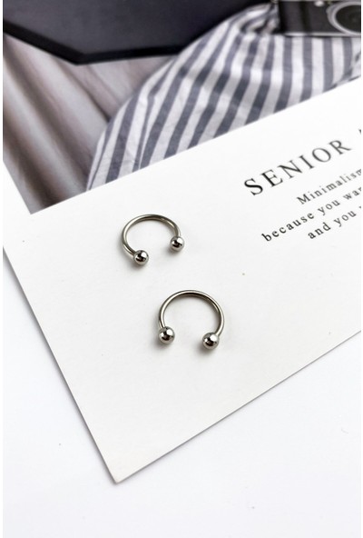 ÇLK Accessories 316L Cerrahi Çelik 2 Li Septum Piercing ÇLK Accessories 316L Cerrahi Çelik 2 Li Septum Piercing