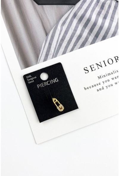 ÇLK Accessories 316L Cerrahi Çelik Çengelli İğne Piercing ÇLK Accessories 316L Cerrahi Çelik Çengelli İğne Piercing