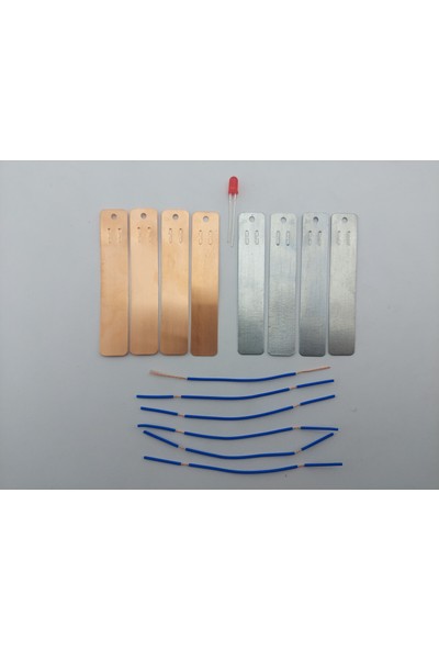 Fenset Bakır 4'lü + Çinko 4'lü Elektrod Seti 80 x 15 mm Fenset Bakır 4'lü + Çinko 4'lü Elektrod Seti 80 x 15 mm