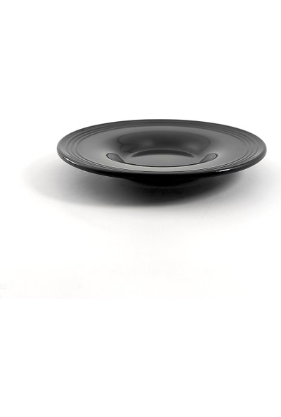 Gastromarka 6'lı Lux Parlak Siyah Thermoset Çay Tabağı Gastromarka 6'lı Lux Parlak Siyah Thermoset Çay Tabağı