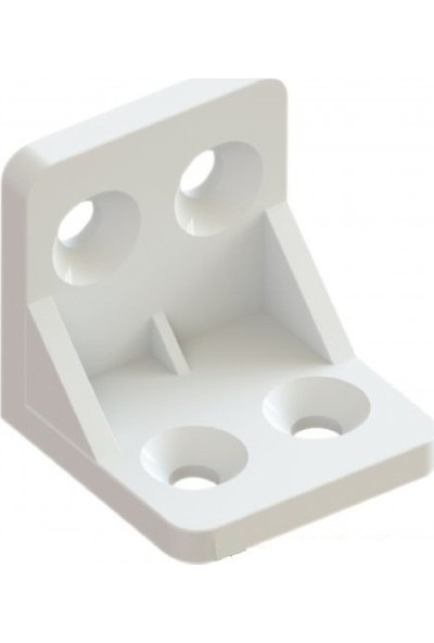 Adilon Plastik L Köşe Bağlantı Beyaz 100 Adet