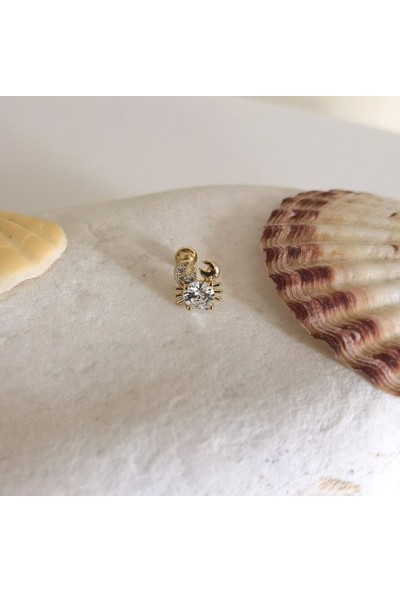 Bylin Cerrahi Çelik Gold Yengeç Piercing