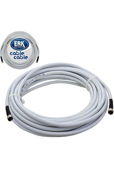 Cable Cable Anten Kablosu Hazır Konnektörlü Rg6 64TEL 20MT Erk Cable Cable Anten Kablosu Hazır Konnektörlü Rg6 64TEL 20MT Erk