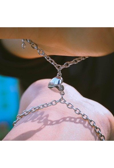 Takı Dükkanı Mıknatıslı Birleşen Kalpli Sevgili Bilekliği bbb13 Takı Dükkanı Mıknatıslı Birleşen Kalpli Sevgili Bilekliği bbb13