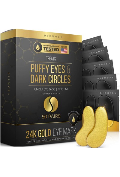 Decoars 24K Altın Göz Maskesi göz Altı Kırışıklıkları ve Ince Çizgileri Azaltın 50 Cift Decoars 24K Altın Göz Maskesi göz Altı Kırışıklıkları ve Ince Çizgileri Azaltın 50 Cift
