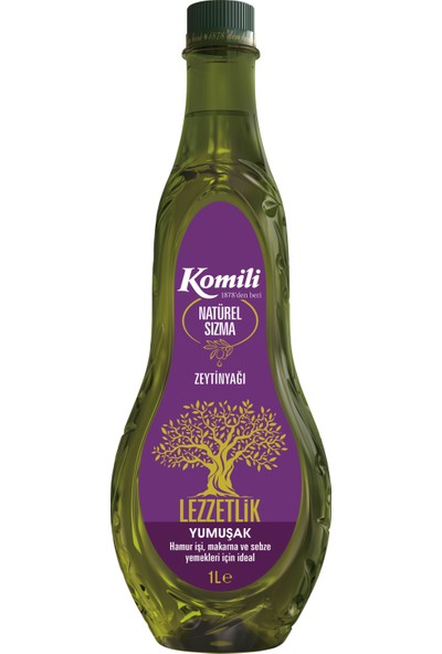 Komili Lezzetlik Yumuşak Natürel Sızma Zeytinyağı 1 lt
