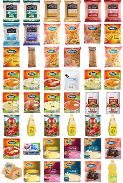 Blueden Ramazan Paketi Kumanya Ezrak Gıda Yardım Kolisi 47 Parça 40 nolu Paket Blueden Ramazan Paketi Kumanya Ezrak Gıda Yardım Kolisi 47 Parça 40 nolu Paket