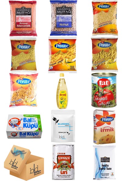 Blueden Ramazan Paketi Kumanya Ezrak Gıda Yardım Kolisi 14 Parça 21 nolu Paket Blueden Ramazan Paketi Kumanya Ezrak Gıda Yardım Kolisi 14 Parça 21 nolu Paket