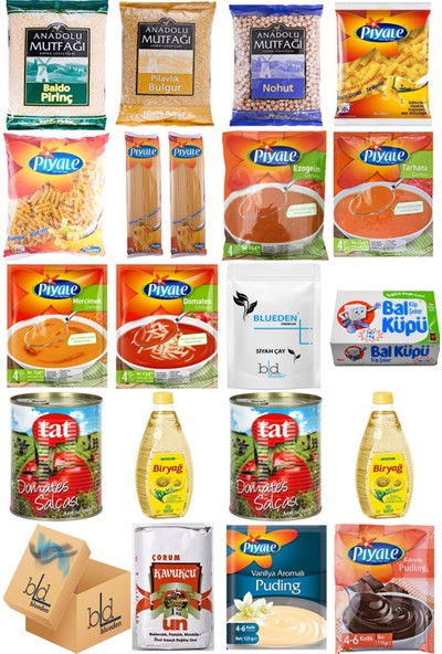 Blueden Ramazan Paketi Kumanya Ezrak Gıda Yardım Kolisi 20 Parça 74 nolu Paket Blueden Ramazan Paketi Kumanya Ezrak Gıda Yardım Kolisi 20 Parça 74 nolu Paket