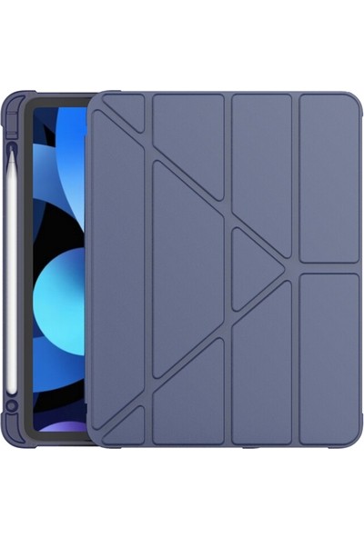 Mobaxaksesuar Samsung Galaxy Tab S7 Fe Lte T730 T735 T737 Kılıf Kalem Bölmeli Trifolding Case Lacivert Mobaxaksesuar Samsung Galaxy Tab S7 Fe Lte T730 T735 T737 Kılıf Kalem Bölmeli Trifolding Case Lacivert