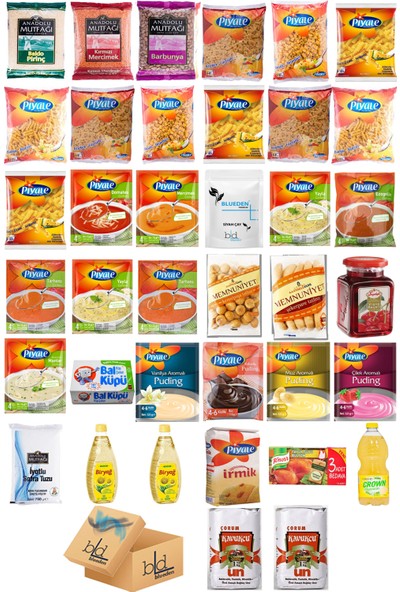 Blueden Ramazan Paketi Kumanya Ezrak Gıda Yardım Kolisi 38 Parça 63 nolu Paket Blueden Ramazan Paketi Kumanya Ezrak Gıda Yardım Kolisi 38 Parça 63 nolu Paket