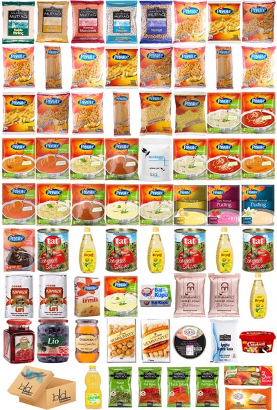 Blueden Ramazan Paketi Kumanya Ezrak Gıda Yardım Kolisi 71 Parça 60 nolu Paket Blueden Ramazan Paketi Kumanya Ezrak Gıda Yardım Kolisi 71 Parça 60 nolu Paket