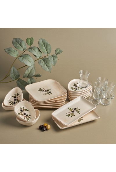 Karaca Alyvia 24 Parça 6 Kişilik Kahvaltı/Servis Takımı