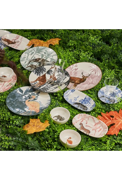 Karaca Jungle 26 Parça 6 Kişilik Porselen Kahvaltı/Servis Takımı Karaca Jungle 26 Parça 6 Kişilik Porselen Kahvaltı/Servis Takımı