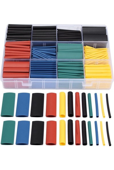 Sanec Makaron Isı Ile Daralan Kablo Seti 530 Adet 8 Boy 5 Renk Kutulu Sanec Makaron Isı Ile Daralan Kablo Seti 530 Adet 8 Boy 5 Renk Kutulu
