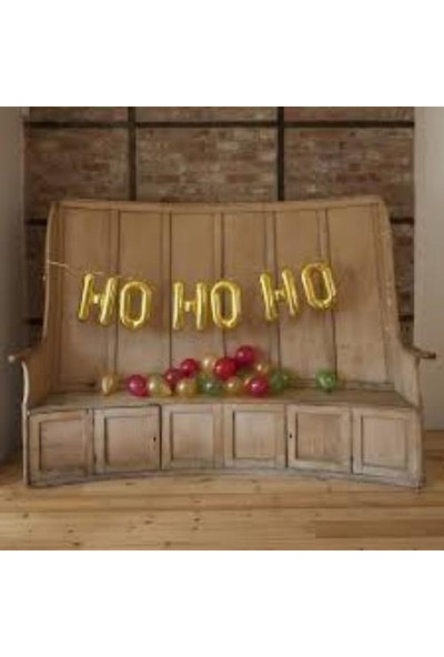 Partisüs Ho Ho Ho Mini Balonlu Yılbaşı Dekor Süsü
