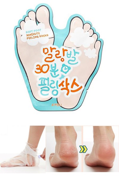 MISSHA Ölü Derilerden Arındıran Ayak Maskesi 40ml APIEU Soft Foot Peeling Socks MISSHA Ölü Derilerden Arındıran Ayak Maskesi 40ml APIEU Soft Foot Peeling Socks