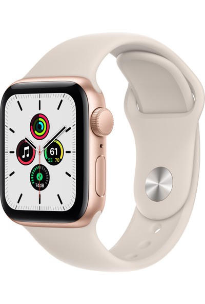 Apple Watch Se Gps, 40MM Altın Rengi Alüminyum Kasa ve Yıldız Işığı Spor Kordon MKQ03TU/A