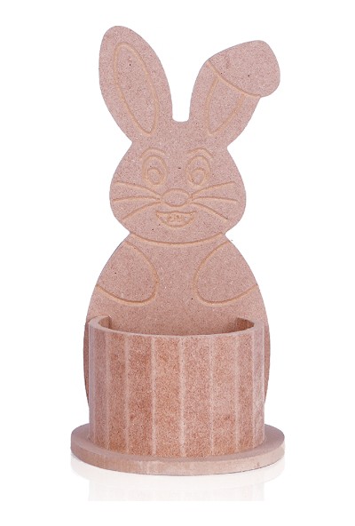 Hobby House Ahşap Boyanabilir Tavşan Kalemlik Küçük Boy D16 Hobby House Ahşap Boyanabilir Tavşan Kalemlik Küçük Boy D16